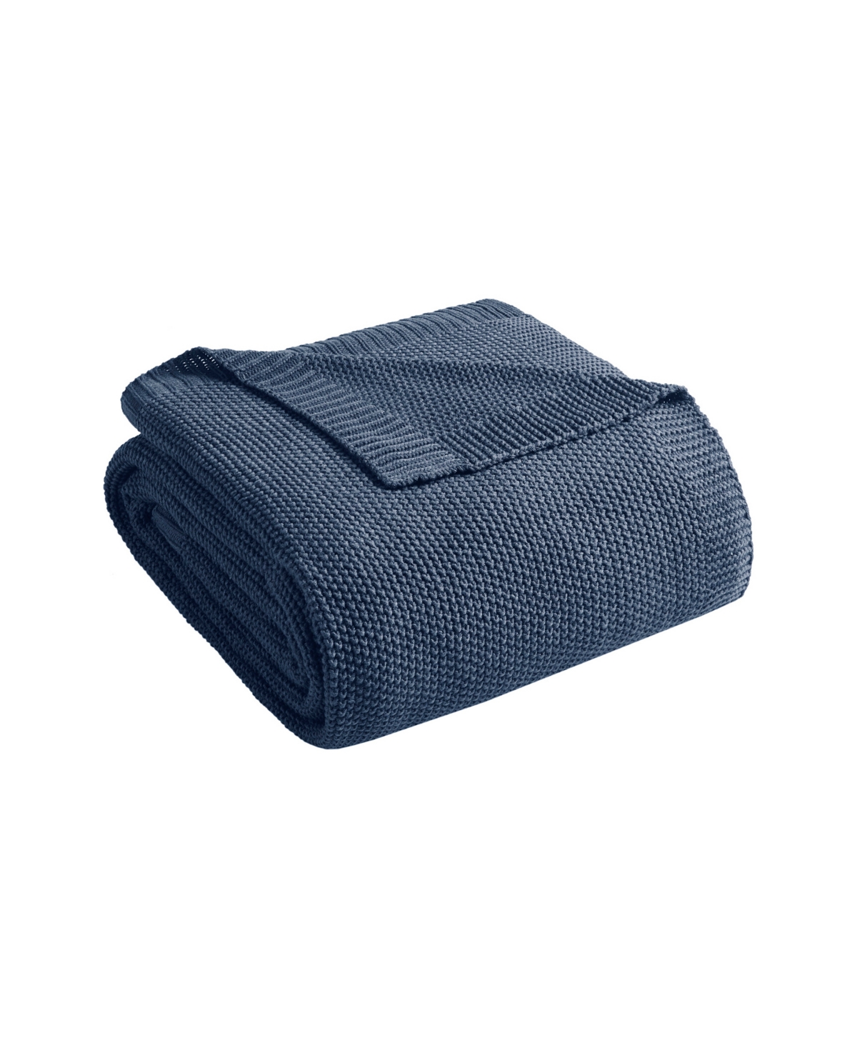 Click here for Ink+Ivy Bree Classic Knit Blanket  King - Indigo prices