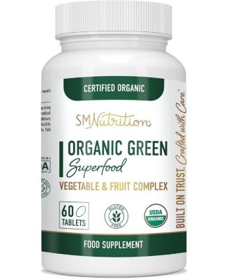 SM Nutrition Organic Green Superfood Supplement Super Greens Whole ...