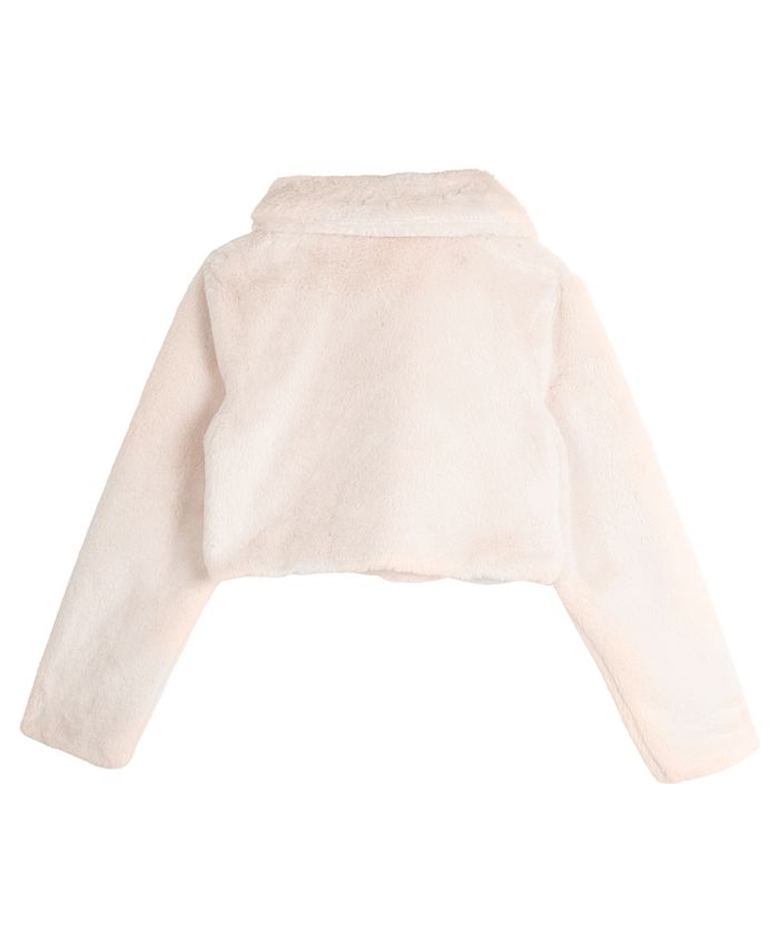 Rare Editions Big Girls Faux Fur Jacket - Macy's