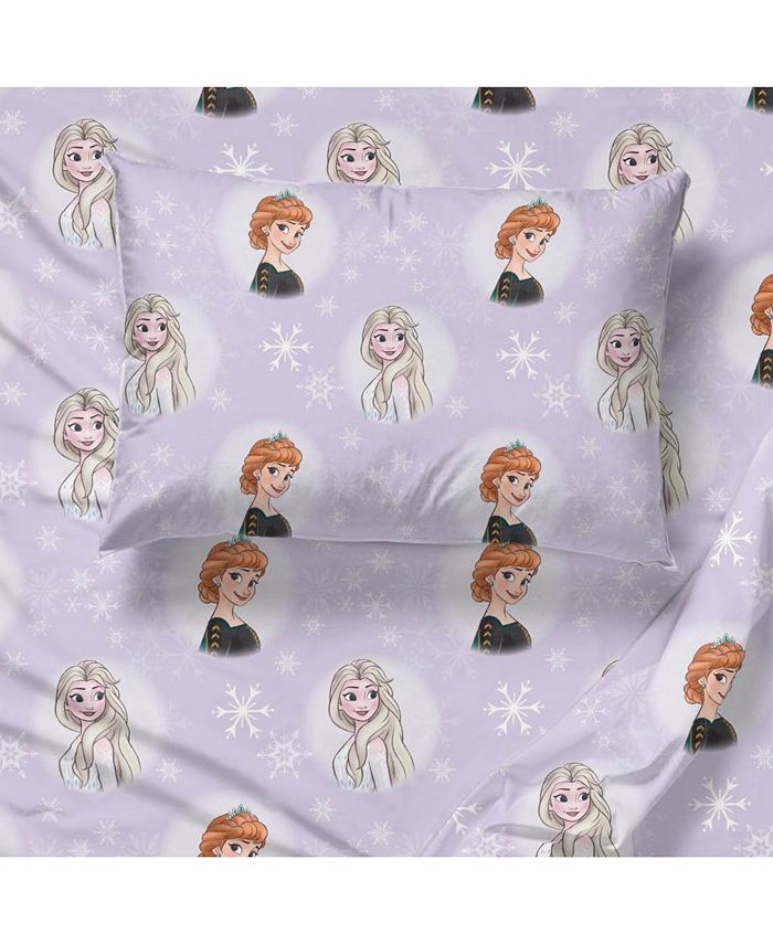 Saturday Park Disney Frozen Watercolor 100% Organic Cotton Twin Sheet ...