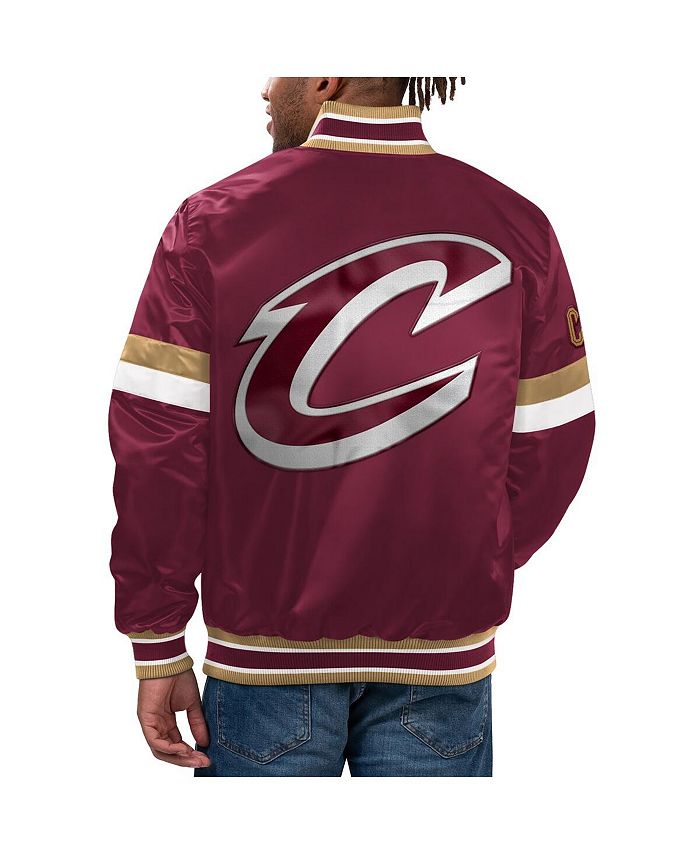 Starter Men's Wine Cleveland Cavaliers Home Game Satin Full-Snap ...