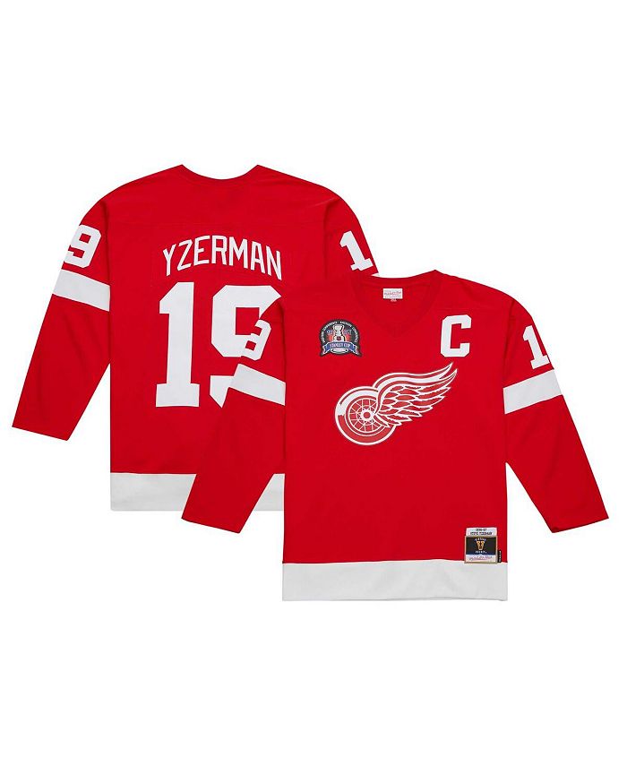 Mitchell & Ness Men's Steve Yzerman Red Detroit Red Wings Captain Patch ...