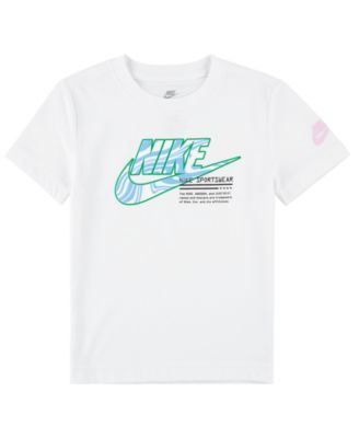 Nike Little Boys Futura Micro Text Short Sleeves T-shirt - Macy's