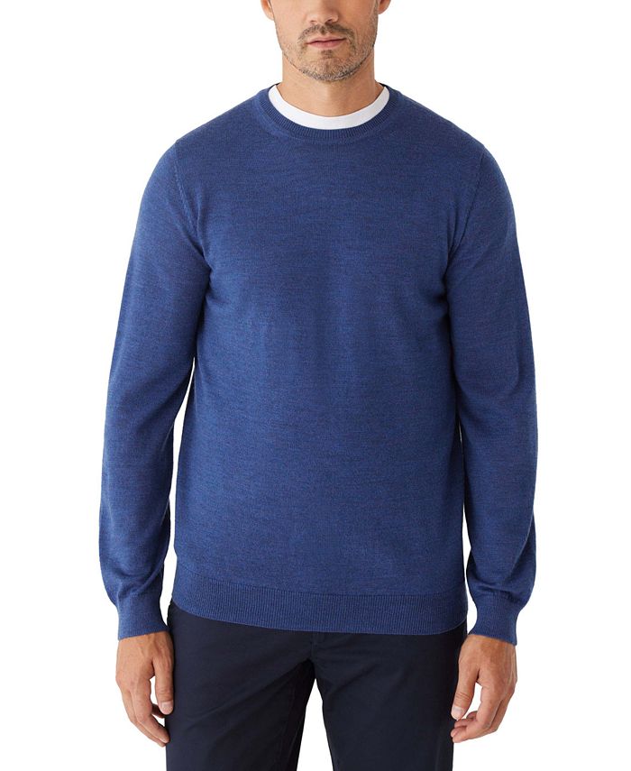 Frank And Oak Men's Merino Wool Crewneck Long-Sleeve Sweater - Macy's