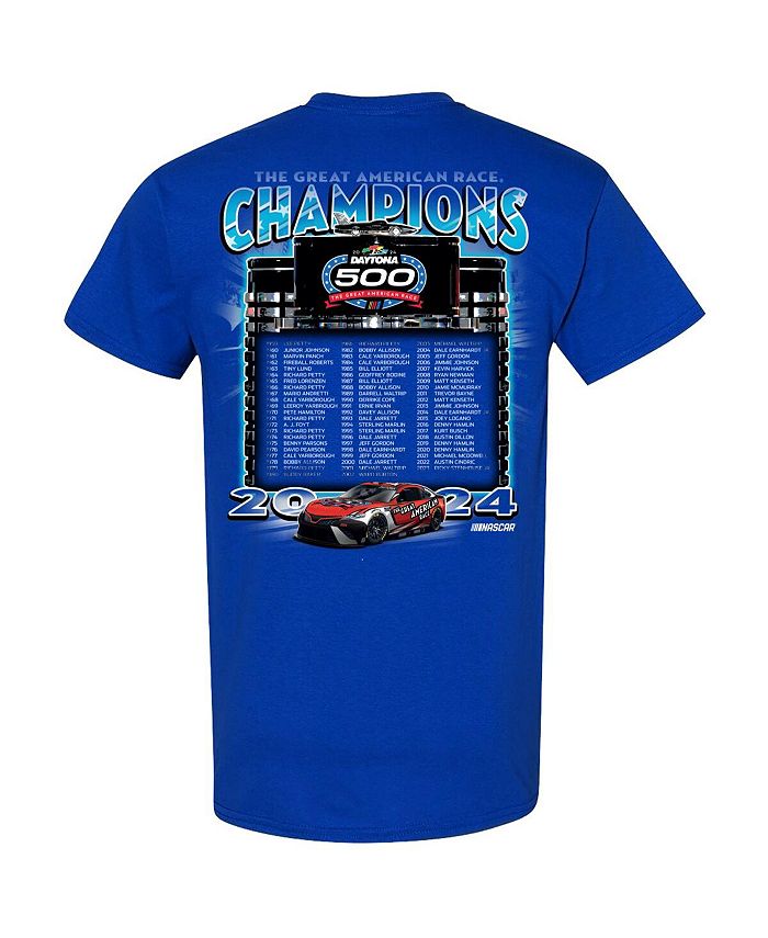 Checkered Flag Sports Men's Blue 2024 Daytona 500 Champions T-shirt ...