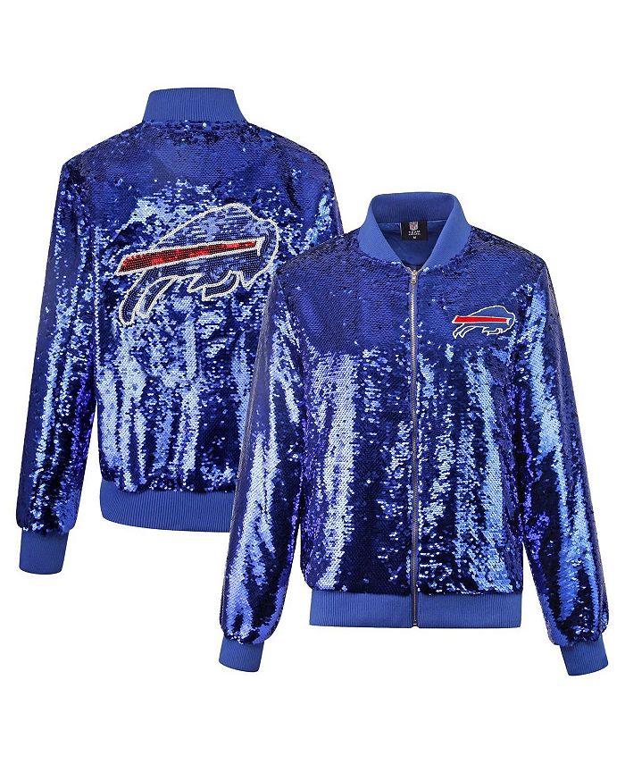 Cuce Women's Royal Buffalo Bills Sequin Full-Zip Jacket - Macy's
