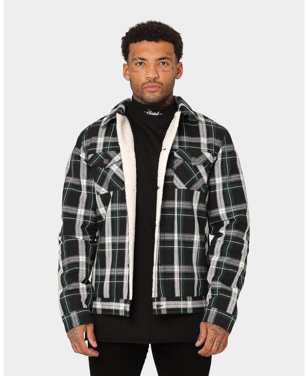 Saint Morta Mens Prima Faux Sherpa Jacket In Stadium Green | ModeSens