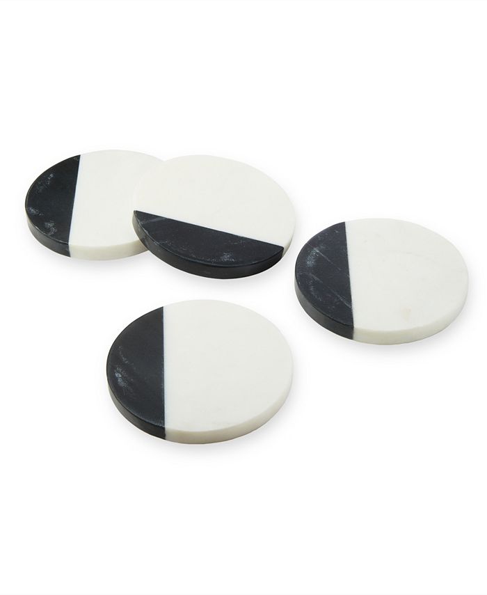 Godinger Marble Coasters 4" Square, Set of 4 - Macy's