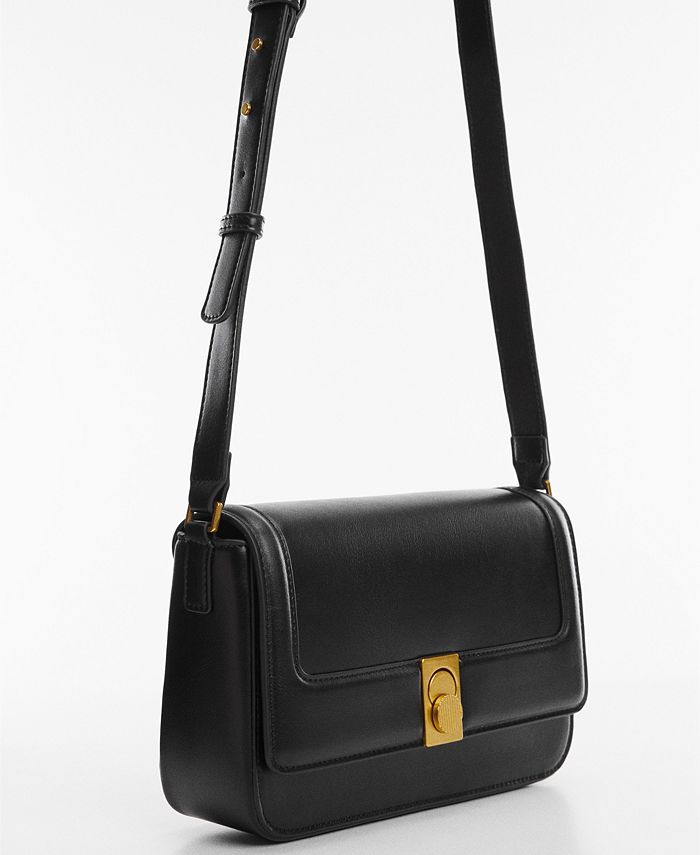MANGO Women's Flap Detail Crossbody Bag - Macy's