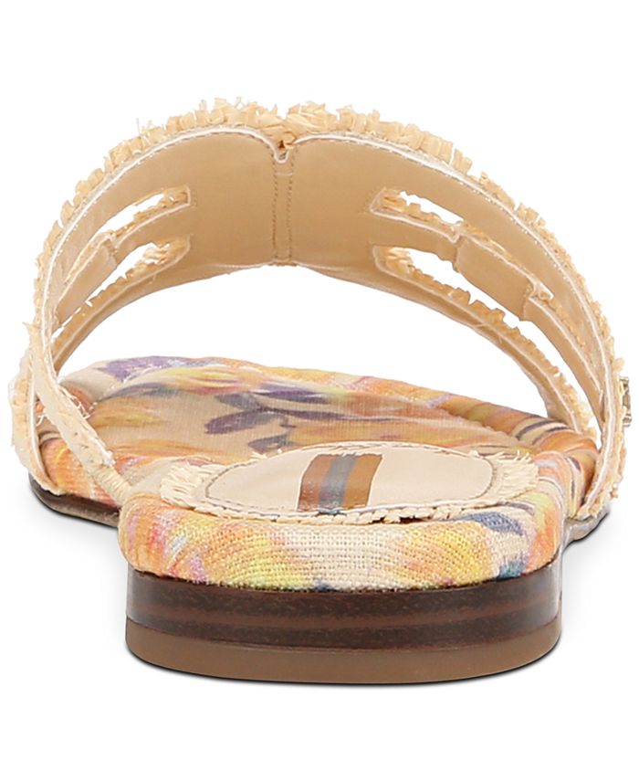 Sam Edelman Women's Bay Fray Emblem Slide Sandals - Macy's