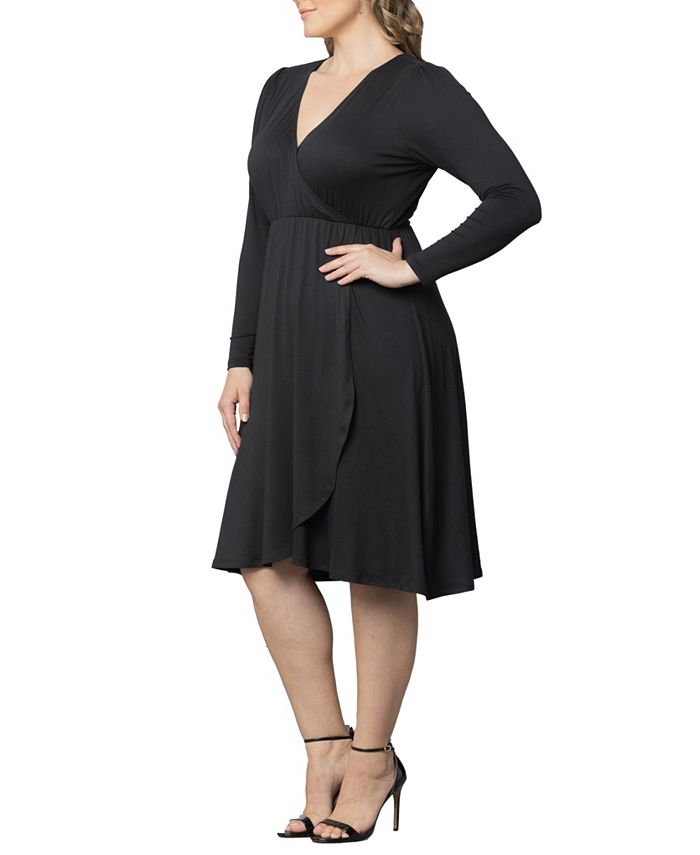 Kiyonna Women's Plus Size Aster Faux Wrap Dress - Macy's
