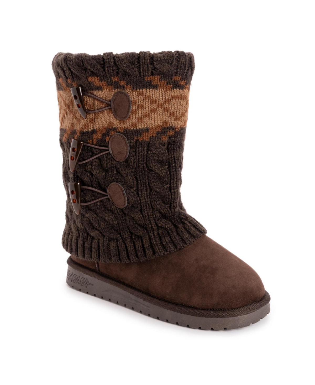 Click here for Muk Luks Womens Cheryl Cuff Boot - Java marl prices