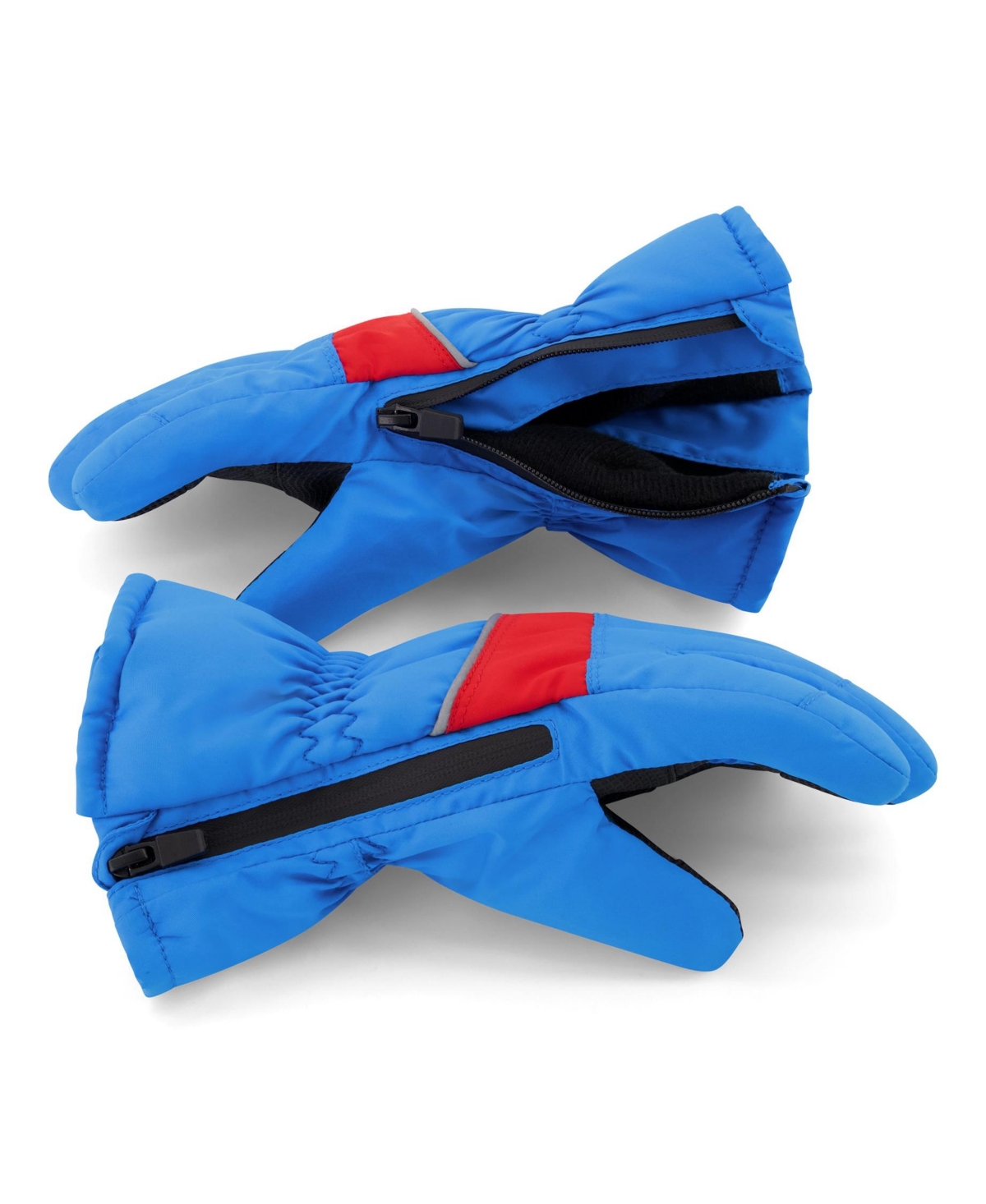 Click here for Toddler/Child Boys Kids Zipper Gloves - Bright Blu... prices