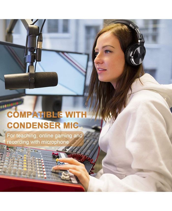 BOLT AXTION Wired Over Ear Headphones Studio Monitor & Mixing DJ Stereo ...