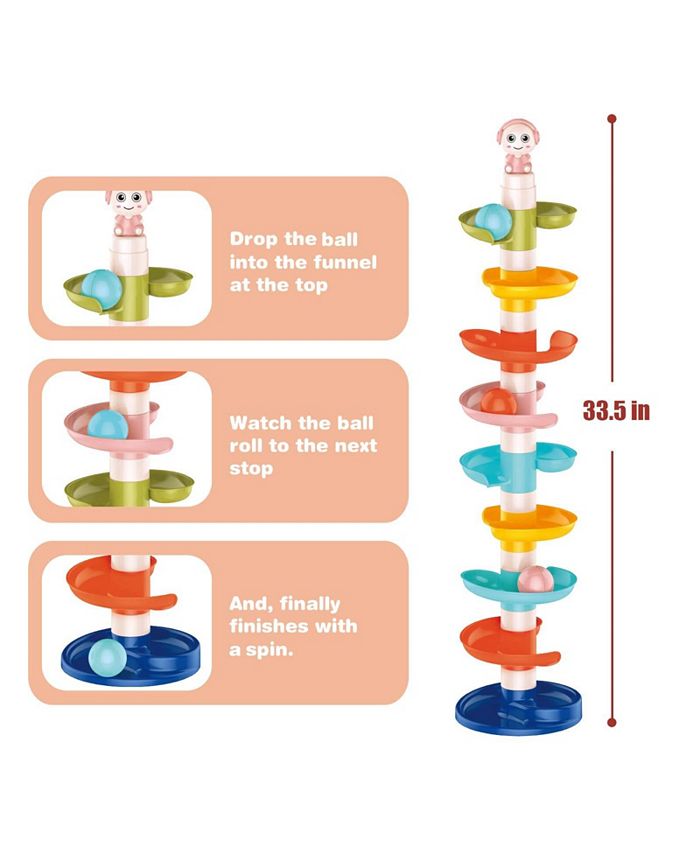 Fun Little Toys 9-Tier Tower Ball Drop Toy for Toddler - Macy's