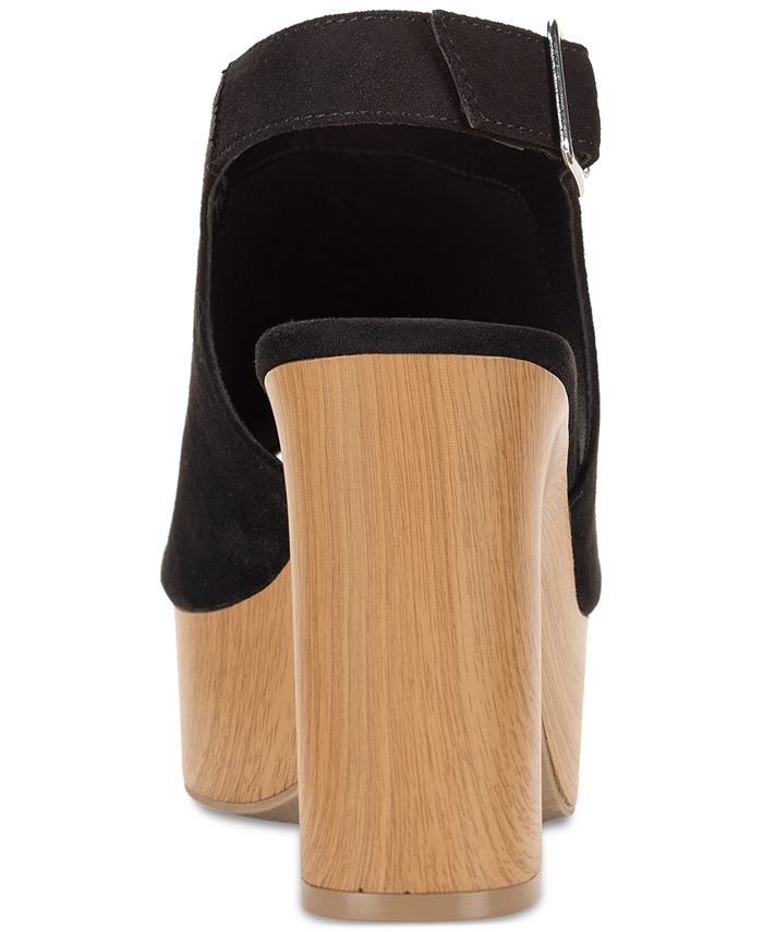 Sun + Stone Women's Jimmiee Peep Toe Block Heel Platform Shooties ...