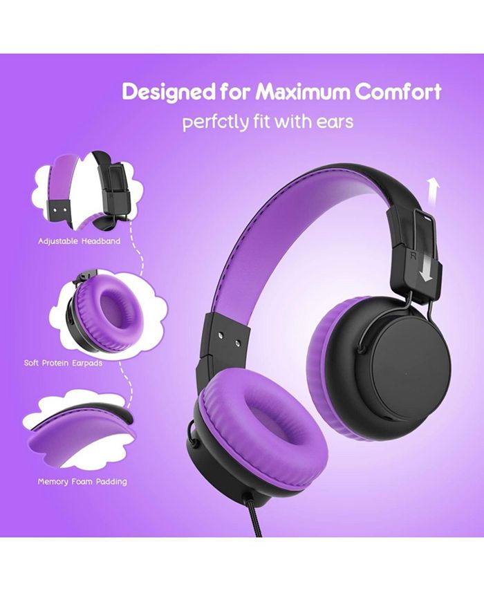 BOLT AXTION Headphones for Kids for School, 85dB/94dB Volume Limited ...