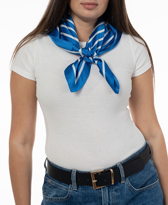 On 34th Women's Striped Bandana Scarf, Created for Macy's - Macy's