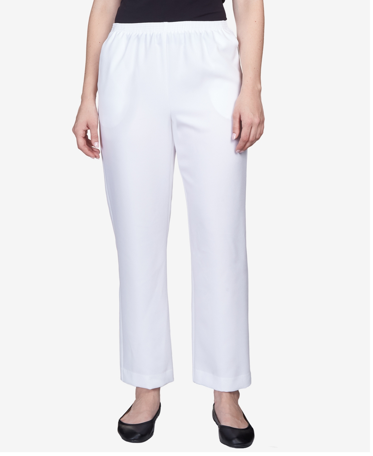 Click here for Alfred Dunner Classics Pull-On Straight-Leg Pants... prices