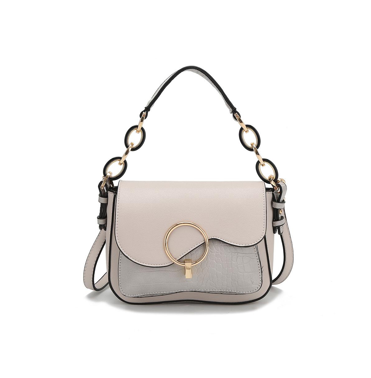 Mkf Collection Fanta Croco Shoulder Bag By Mia K. In Grey | ModeSens