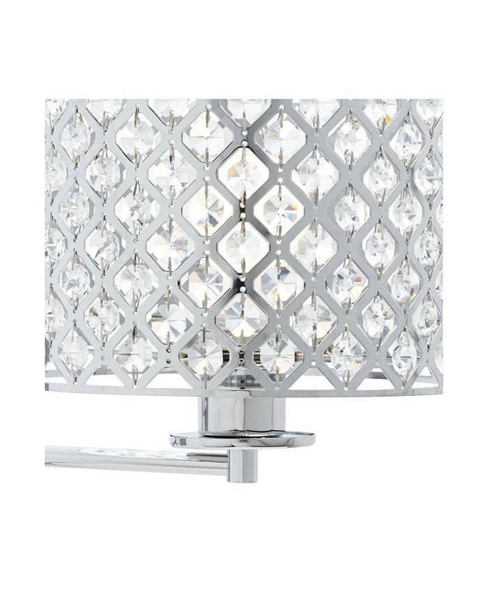 Possini Euro Design Glitz Modern Swing Arm Wall Lamp Chrome Plug-In ...