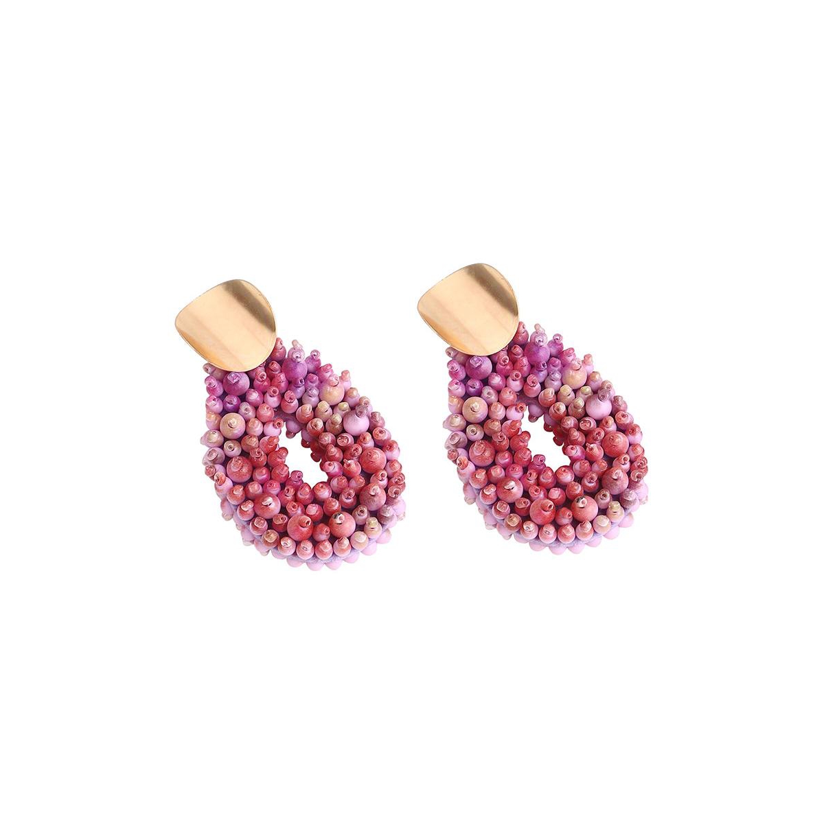 Click here for Sohi Womens White Tassel Drop Earrings - White prices