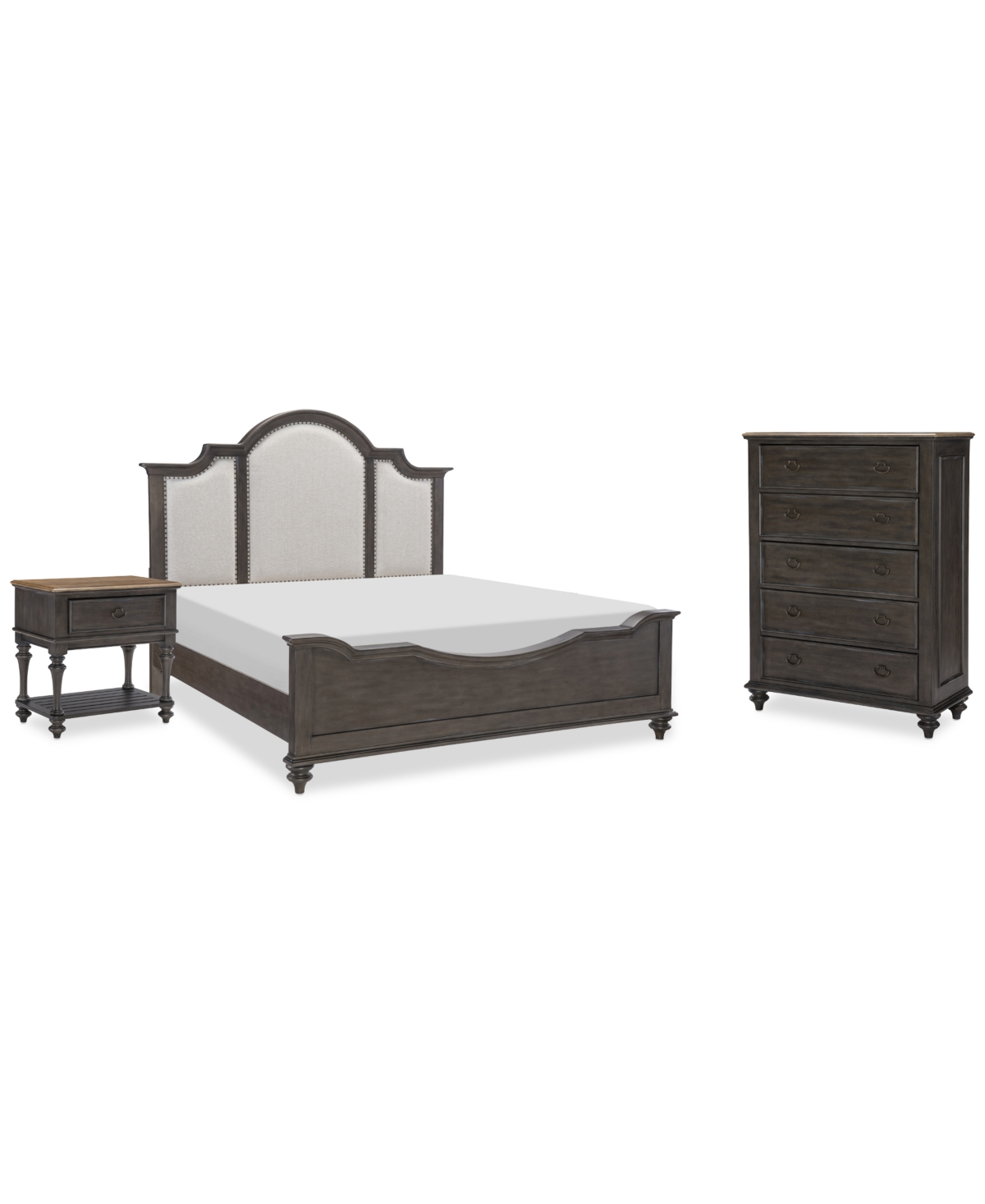 Click here for Mandeville 3pc Bedroom Set (Upholstered California... prices