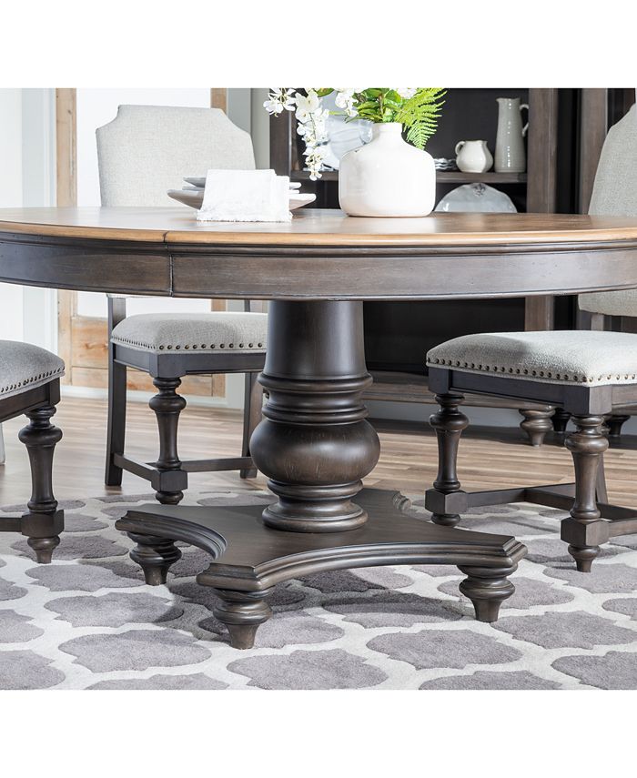 Furniture Mandeville Round Dining Table - Macy's