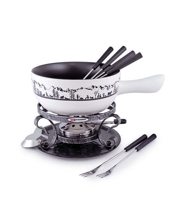 SWISSMAR Heidi 9 Piece Cheese Fondue Set - Macy's