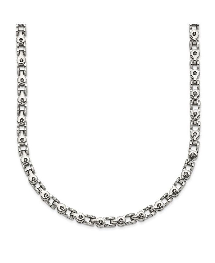 Chisel Stainless Steel Fancy Link Chain Necklace - Macy's