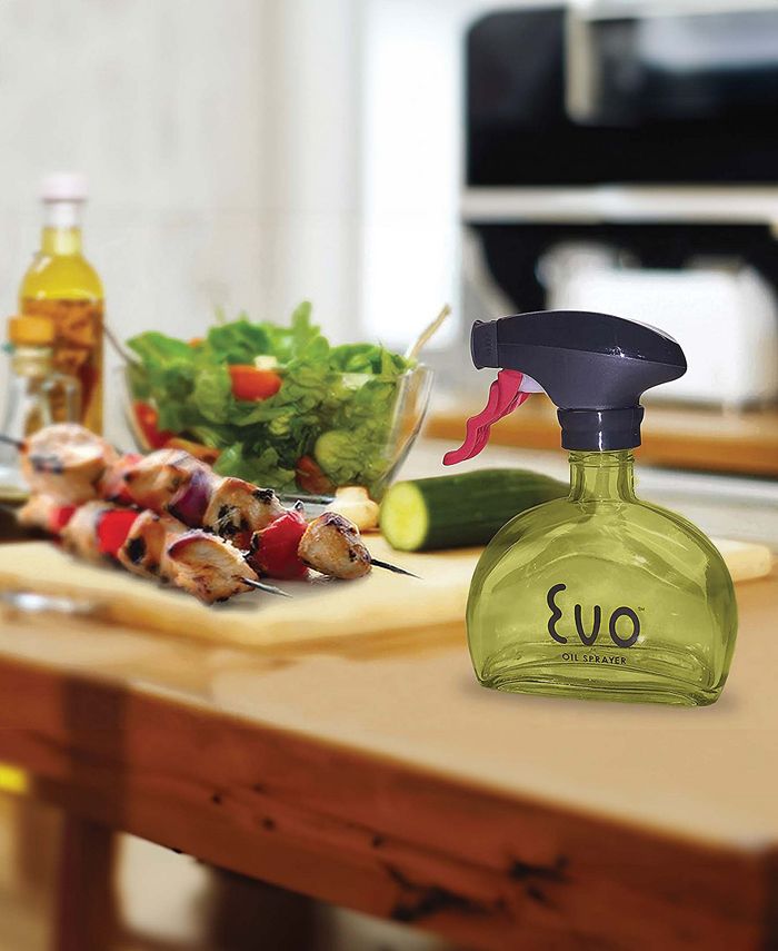 Evo Holds 6-ounces Glass Oil Sprayers, Non-Aerosol for Olive Oil ...