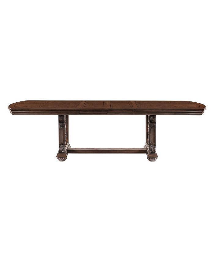 Simplie Fun Dark Oak Dining Table with Extension Leaf - Macy's