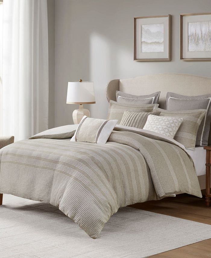 Madison Park Signature Carmel Oversized Jacquard 8-Pc. Comforter Set ...