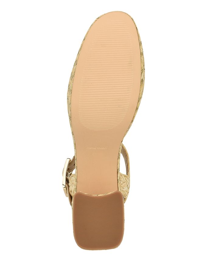Nine West Women's Jolane Block Heel Round Toe Dress Sandals - Macy's