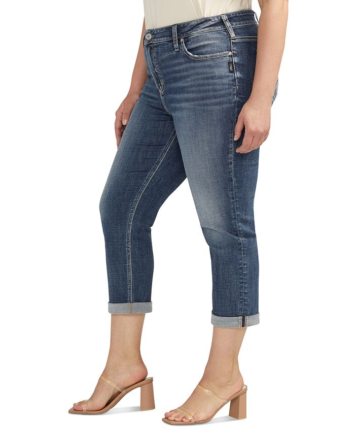 Silver Jeans Co. Plus Size Elyse Luxe Stretch Mid Rise Comfort Fit ...
