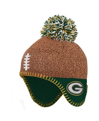 Preschool Boys and Girls Brown, Green Green Bay Packers Football Head ...