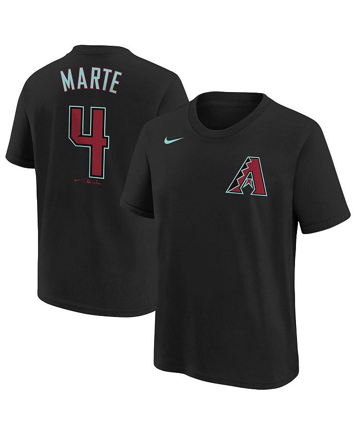 Nike Big Boys Ketel Marte Black Arizona Diamondbacks 2024 Fuse Name and ...
