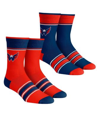 Men's and Women's Rock 'Em Socks Washington Capitals Multi-Stripe 2 ...