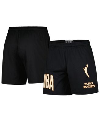 Men's and Women's Playa Society Black WNBA Gear Mesh Shorts - Macy's