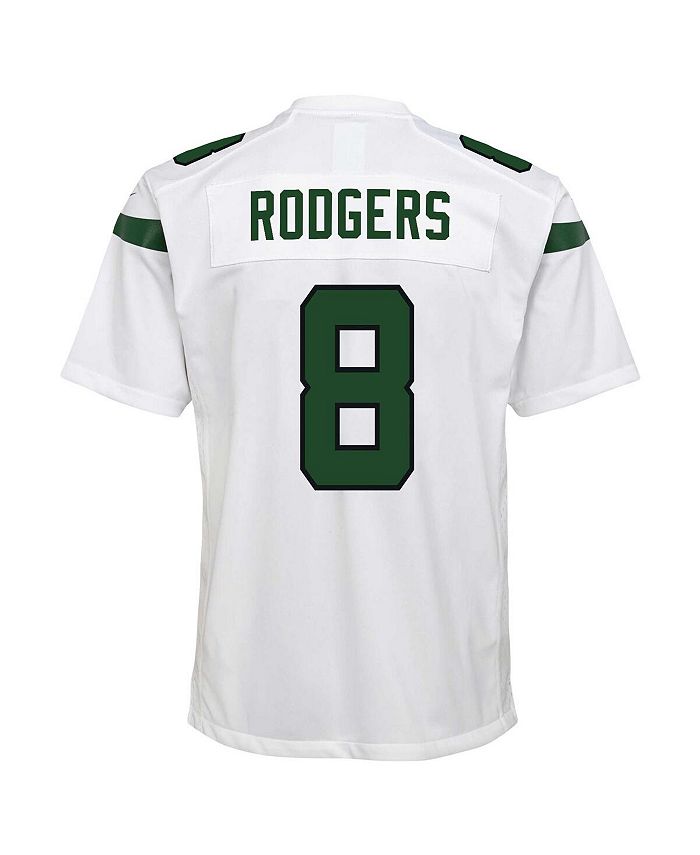 Nike Big Boys Aaron Rodgers White New York Jets Game Jersey - Macy's