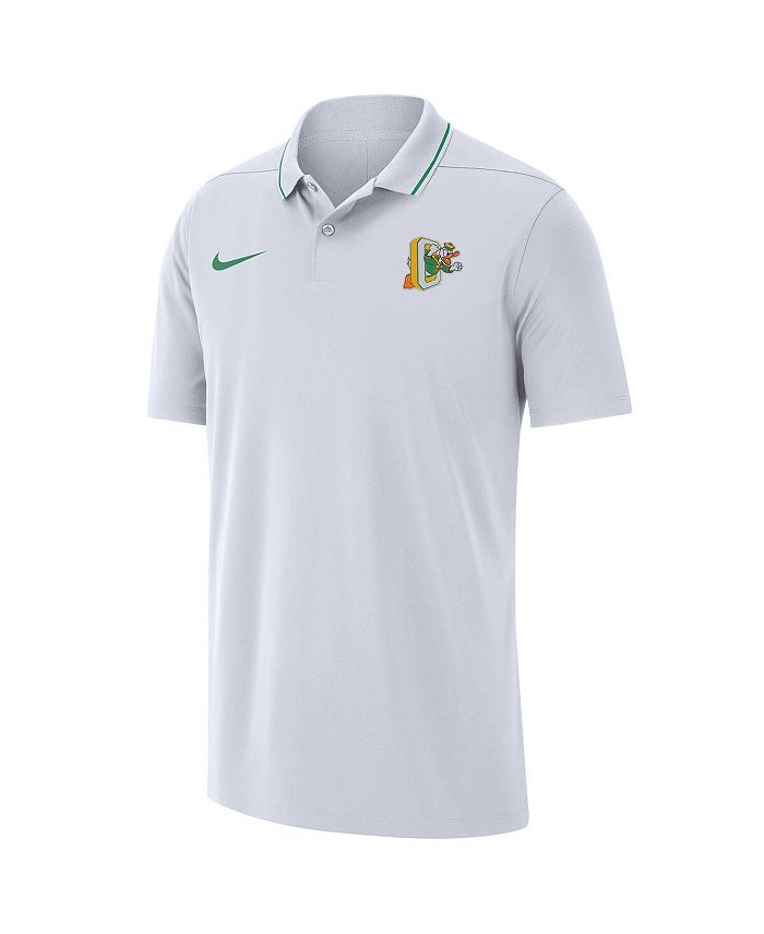 Nike Men's White Distressed Oregon Ducks Special Game Coaches Polo ...