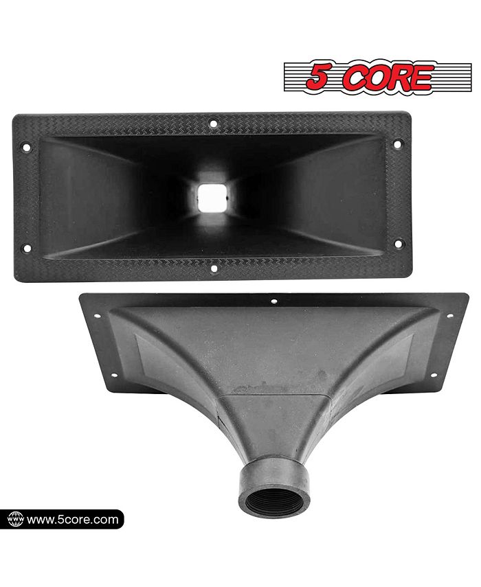 5 Core Horn Speaker Throat Black Screw On Tweeter Driver Horn 15x5 Inch ...