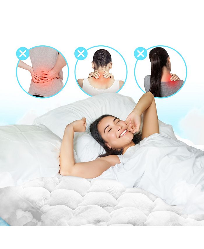 Cheer Collection Plush Rayon from Bamboo Mattress Topper - Full - Macy's