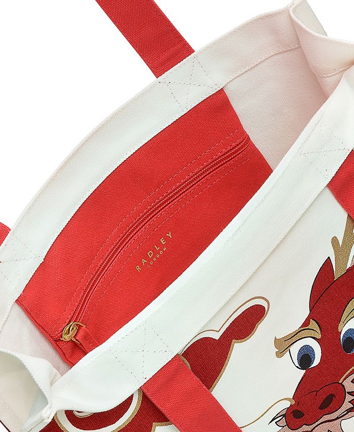 Radley London Lunar New Year Medium Cotton Open Top Tote - Macy's