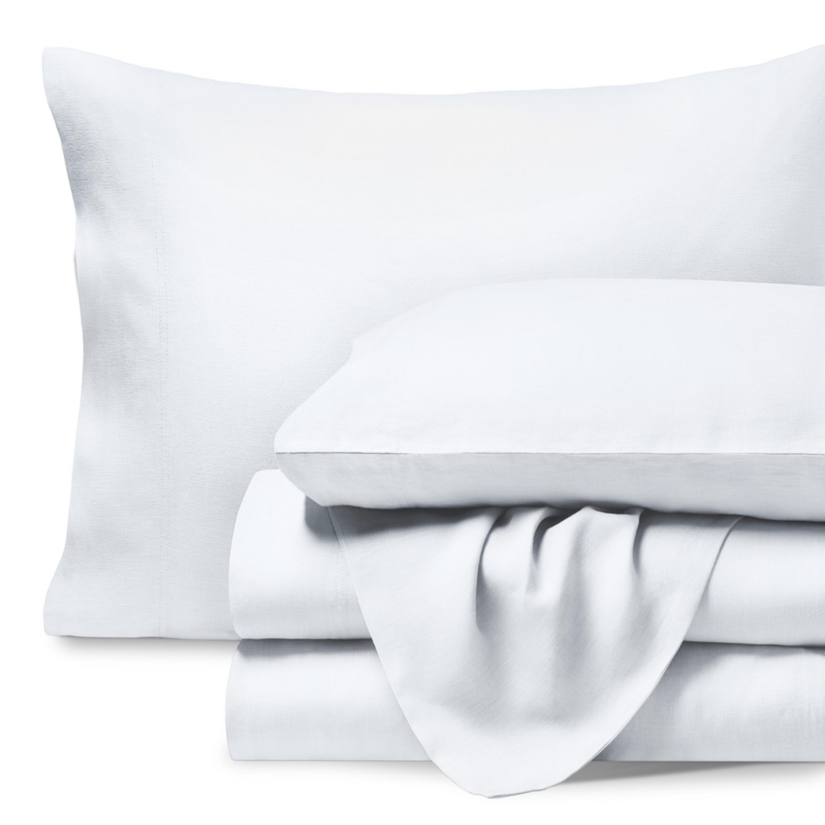 Click here for Bare Home Linen Sheet Set Split King - White prices
