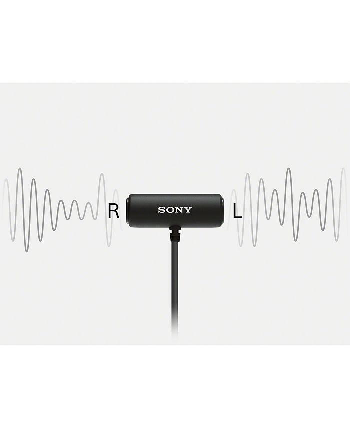 Sony Ecm-Lv1 Compact Stereo Lavalier Microphone - Macy's