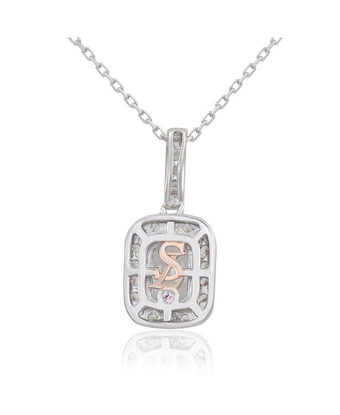 Suzy Levian New York Suzy Levian Sterling Silver Cubic Zirconia Emerald