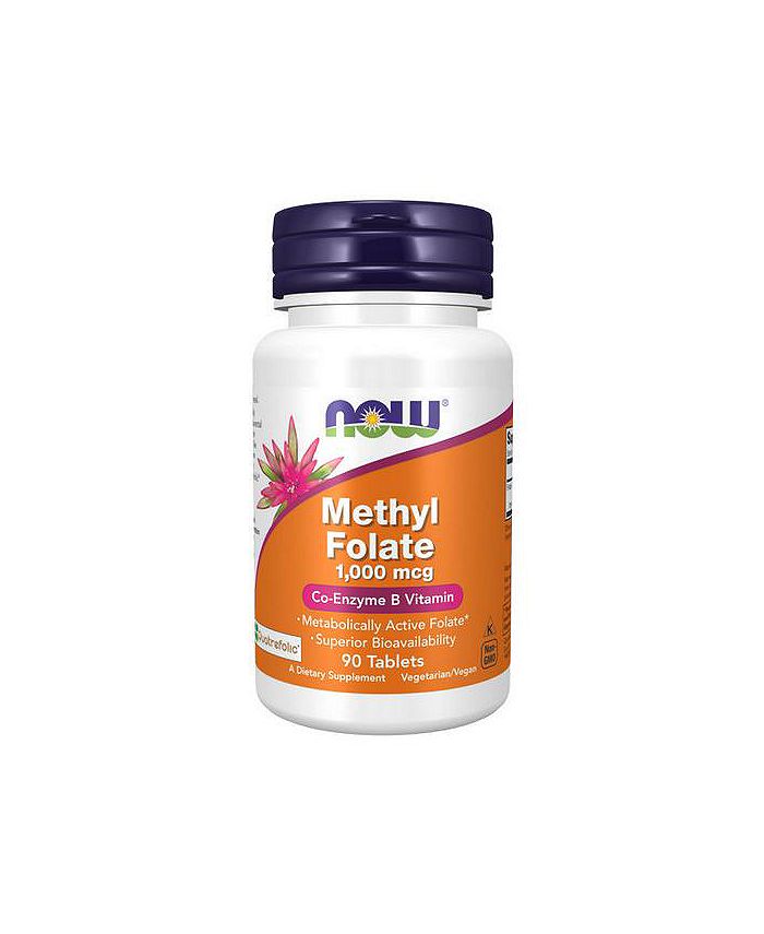 NOW Foods Methyl Folate, 1,000 mcg, 90 Tabs - Macy's