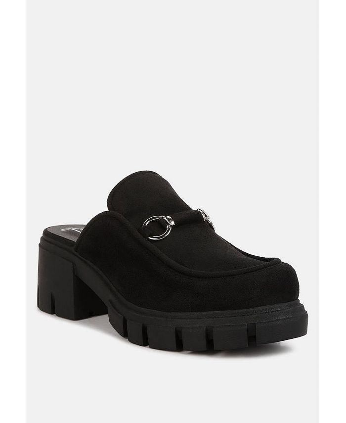 London Rag Women prosper velvet slip on mules - Macy's