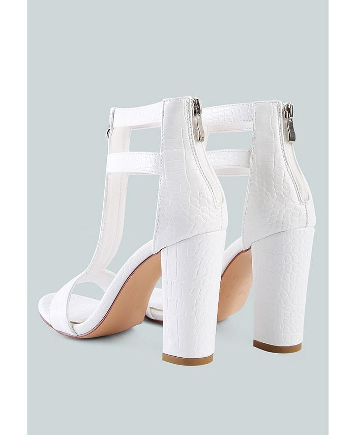 London Rag Women's Felicity Zip Up Block Heel Sandals - Macy's